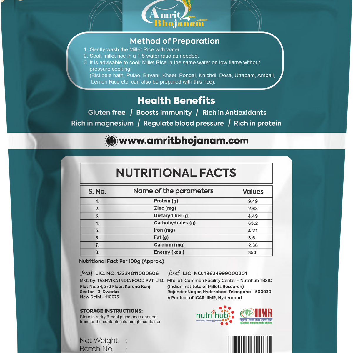 Kutki Little Millet Rice – Amrit Bhojanam